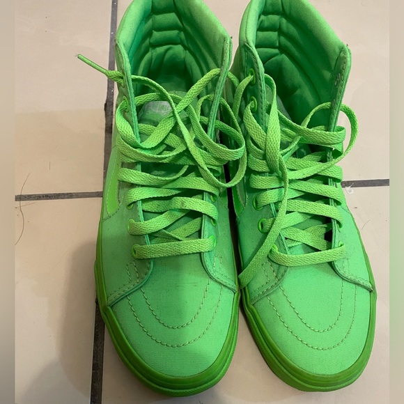 Vans | Shoes | Unisex Neon High Tops Vans | Poshmark